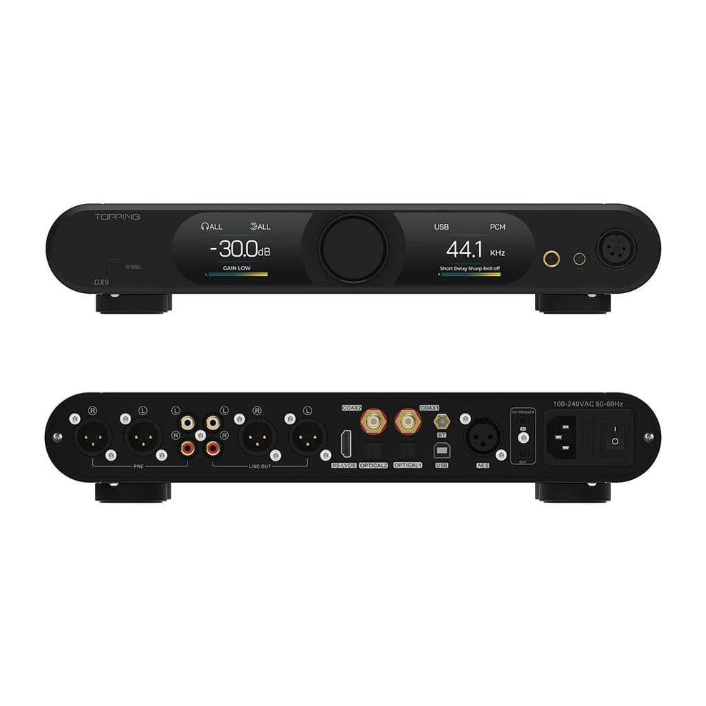 Topping DX9 Dekstop DAC, Headphone Amplifier and Pre-Amp – Headphones.com